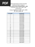 NSEJS - 2024 List For INJSO - 2025 | PDF | Science Education ...