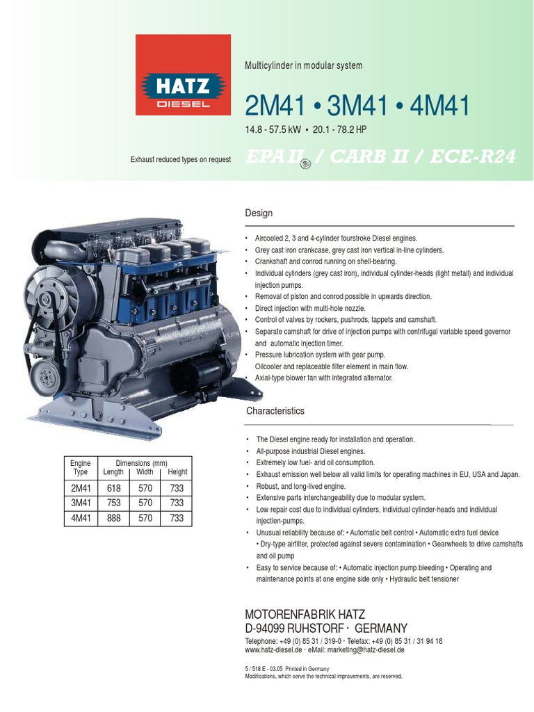 Diesel Engine - M41e | PDF | Diesel Engine | Pump