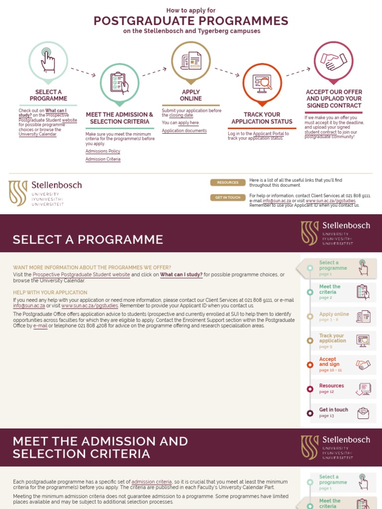 E. How To Apply For A Postgraduate Programme | PDF | University And ...
