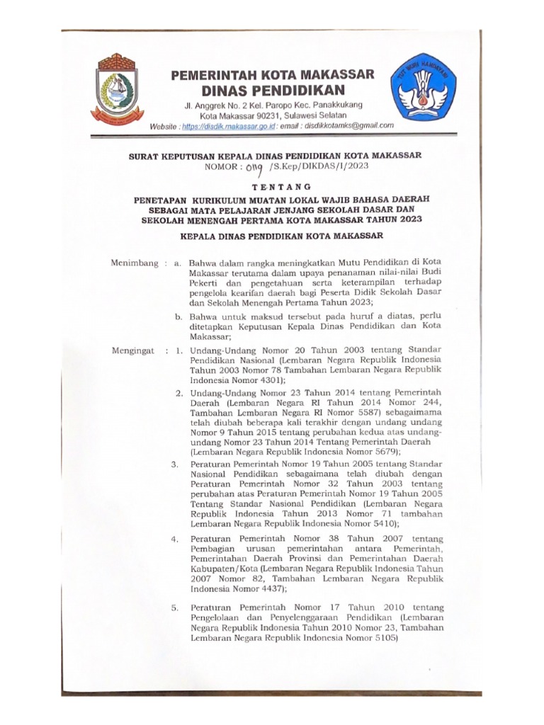 Pemerintah Kota Makassar | PDF