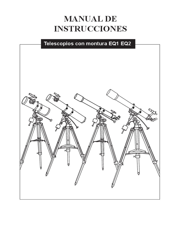 Manual de Telescopios EQ1 y EQ2 | PDF | Telescopio | Visión