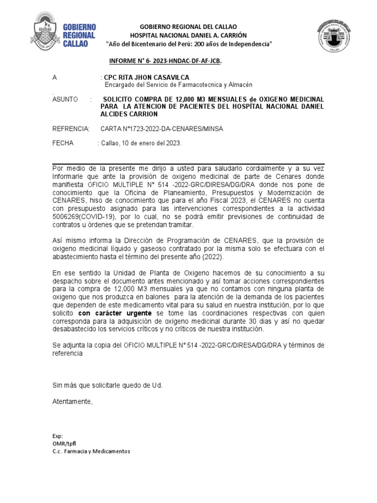 Formato de Informe de Compra de 12000 | PDF