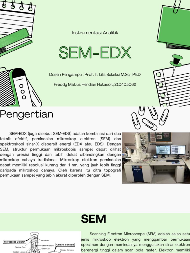 Freddy Matius H Hutasoit - Tugas SEM-EDX | PDF