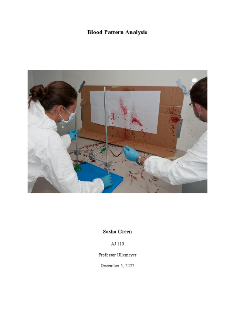 AJ 110 Final Paper | PDF | Science | Forensic Science