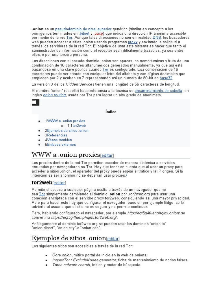 WWW A .Onion Proxies: Tor2web | PDF | Protocolos de internet | Ley de informática