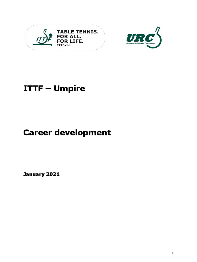 A Comprehensive Guide to ITTF Umpire Levels and Requirements for Career ...
