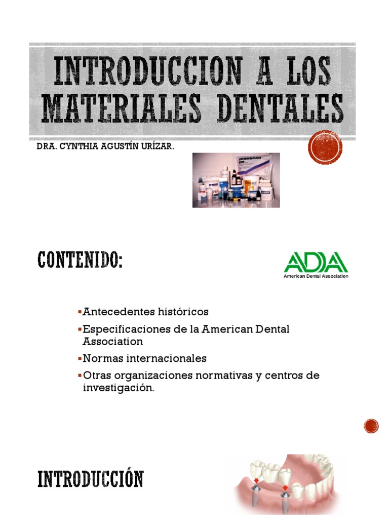 Introduccion A Los Materiales Dentales | PDF | Dentadura postiza