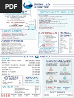 Incanta Menu Br693txx | PDF | Sushi | Tofu