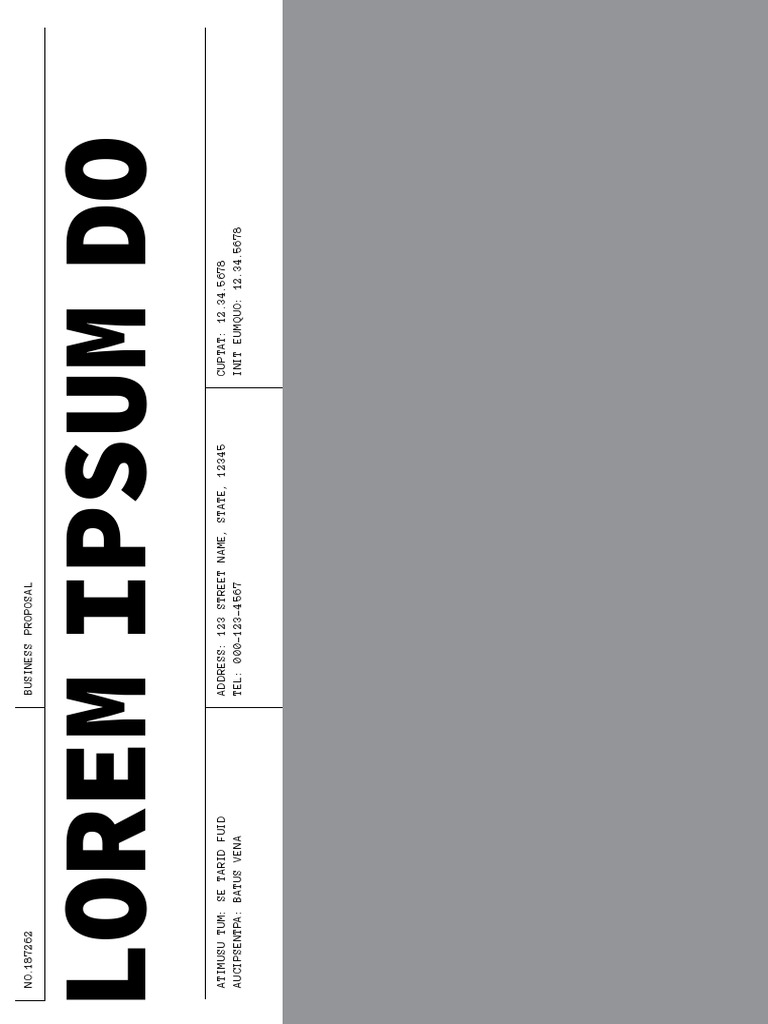 Design Template For Indesign - Bold Letters | PDF