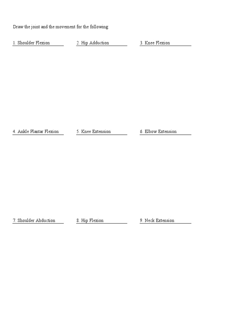 Movement Diagrams | PDF