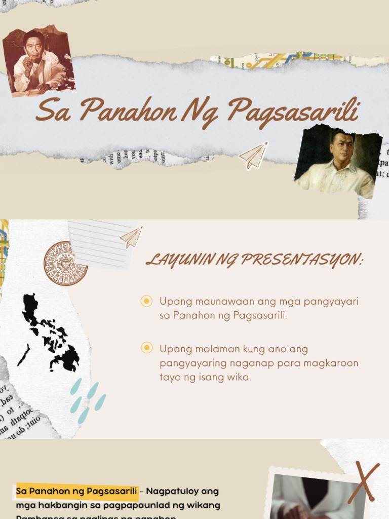 Sa Panahon NG Pagsasarili | PDF