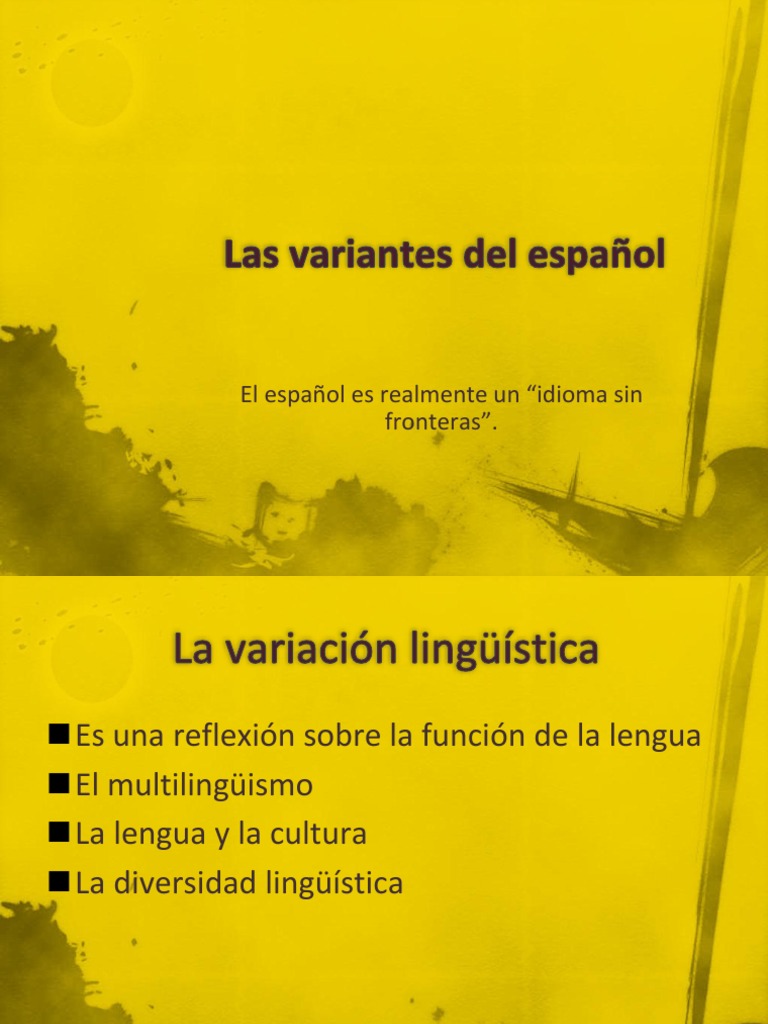 Variantes Del Dialecto | PDF | Lengua española | Lingüística
