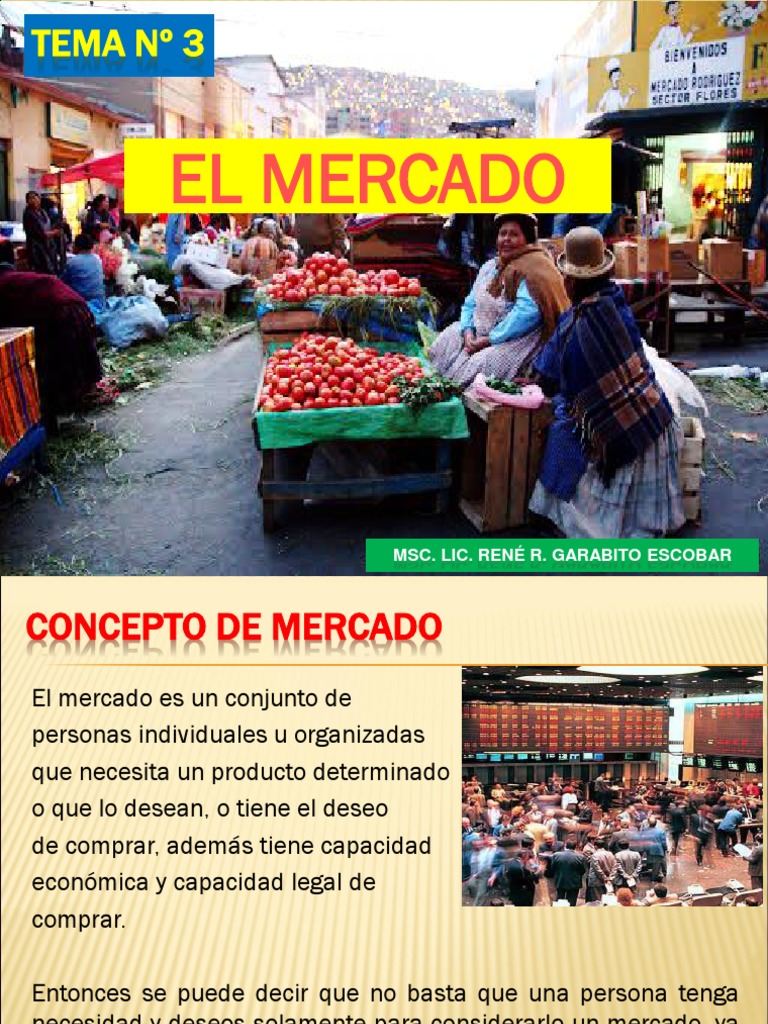 Tema 3 El Mercado | PDF | Mercado (economía) | Producto (Negocio)