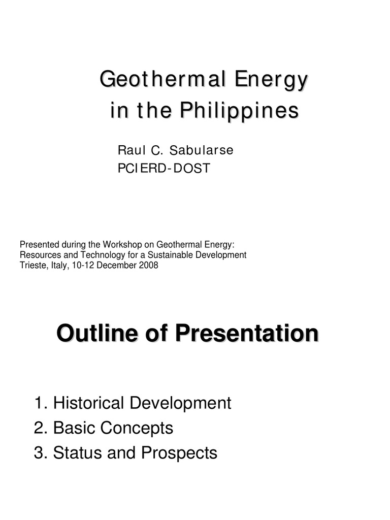 Geothermal Energy | PDF