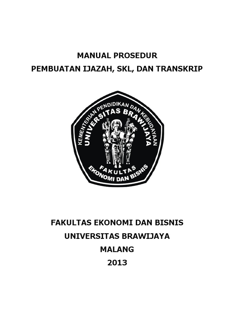 MP Pembuatan Ijazah SKL Transkrip Revisi 51 | PDF