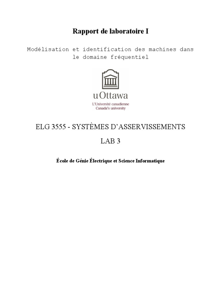 Rapport de Laboratoire I | PDF | Informatique