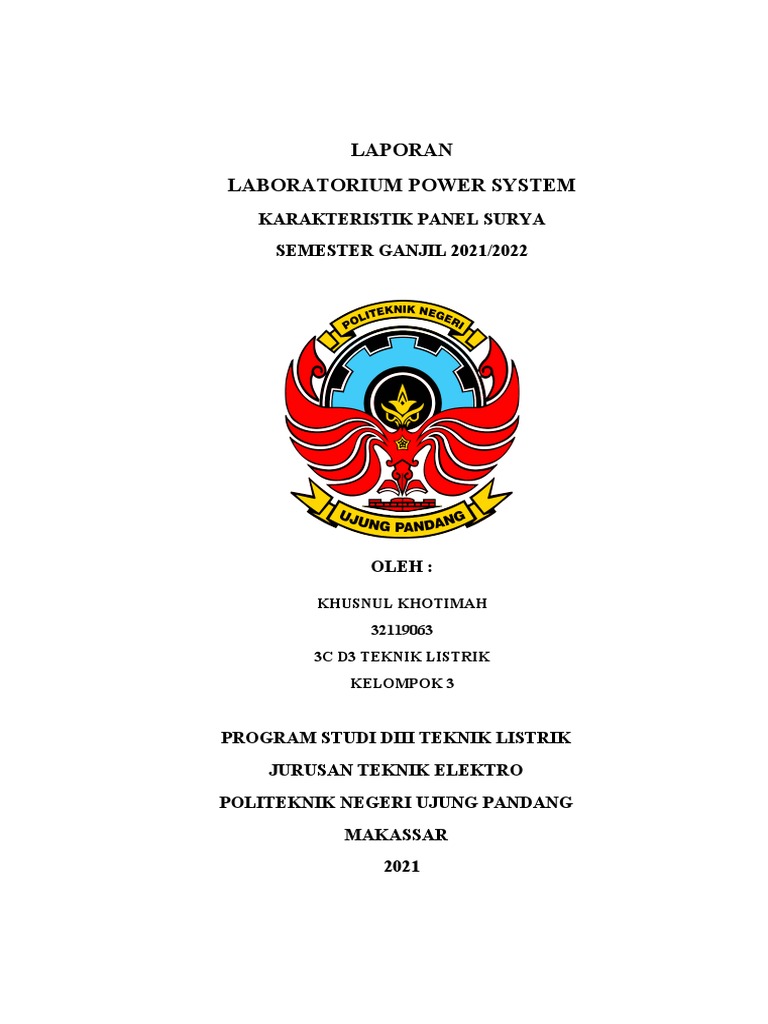Laporan Lengkap Karakteristik Panel Surya | PDF