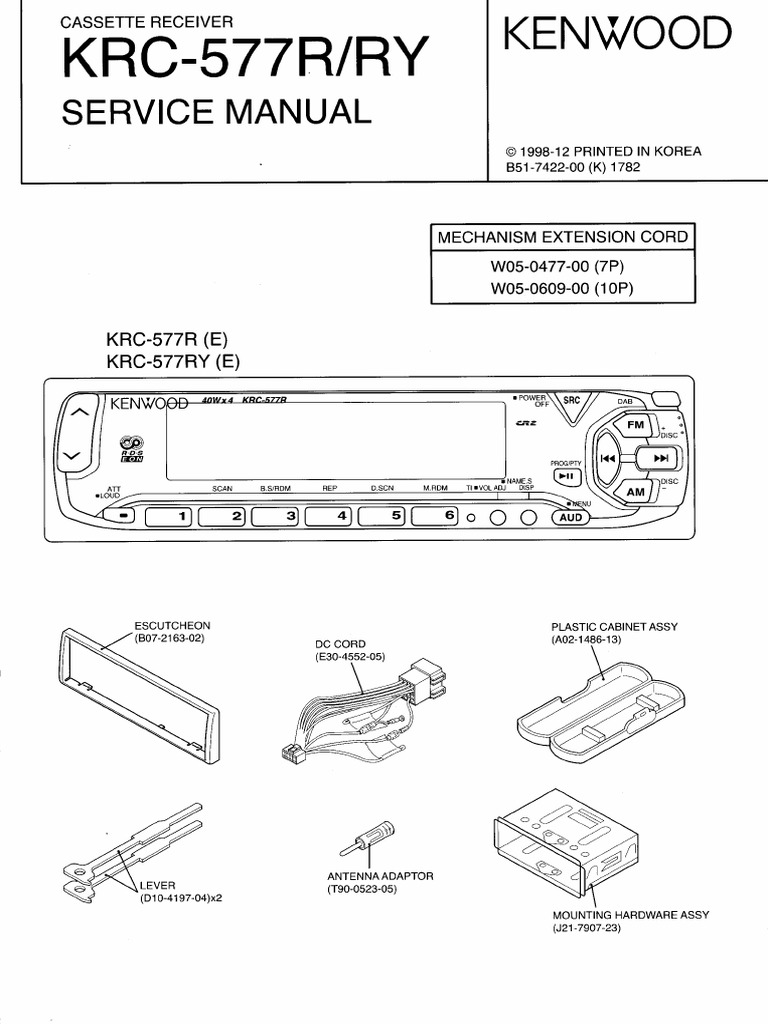 Kenwood krc-577 | PDF