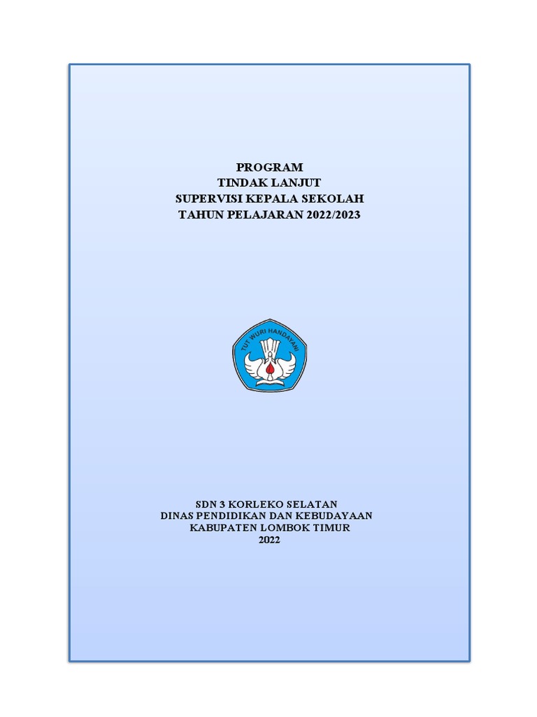 Program Tindak Lanjut Hasil Supervisi | PDF | Karier & Perkembangan | Bisnis