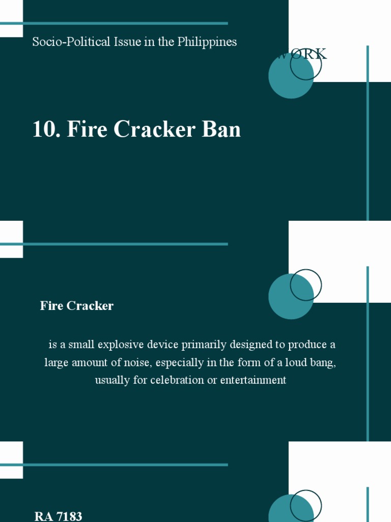 Fire Cracker Ban | PDF | Fireworks | Gunpowder