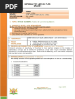 Maths Grade 6 Lesson Plans | PDF | Learning | Lesson Plan