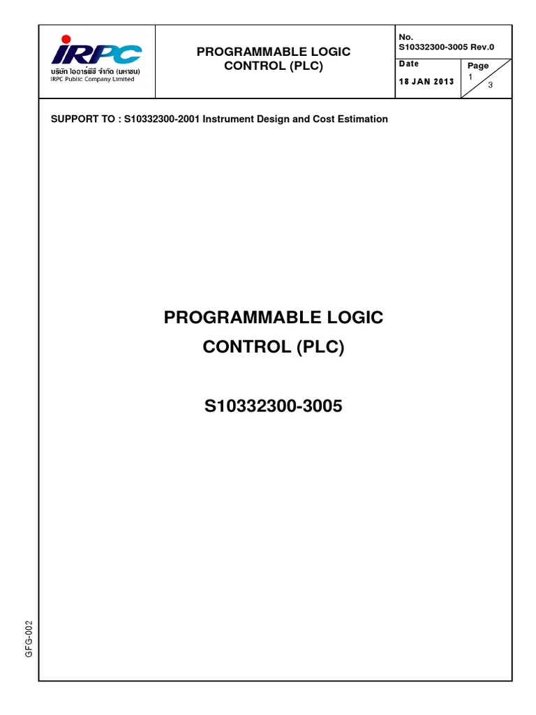 s10332300-3005 - 0 Programmable Logic | PDF | Programmable Logic Controller | Power Supply