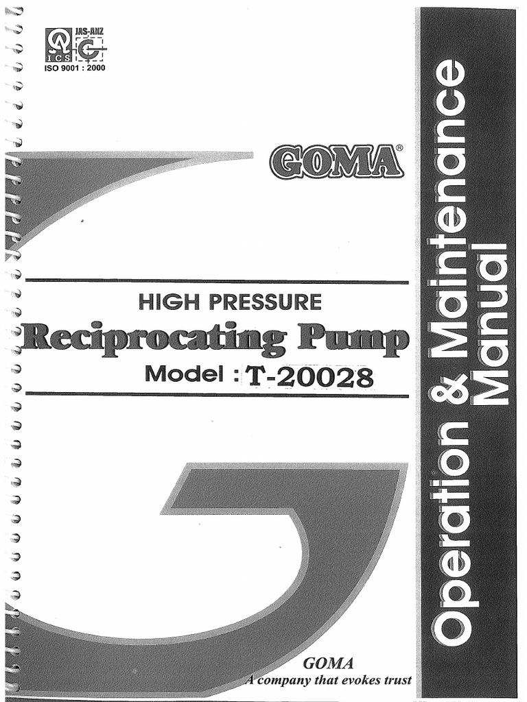 Manual Reciprocating Pump | PDF