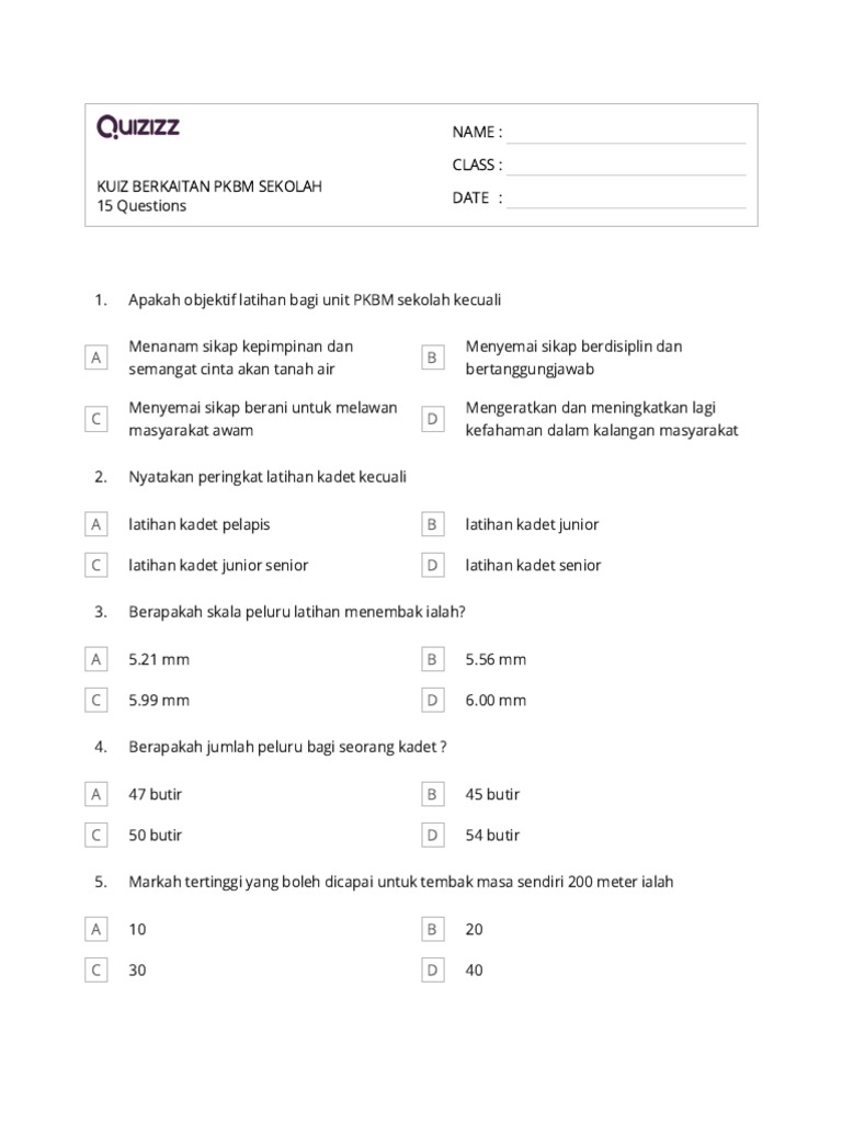 Kuiz Berkaitan PKBM Sekolah | PDF
