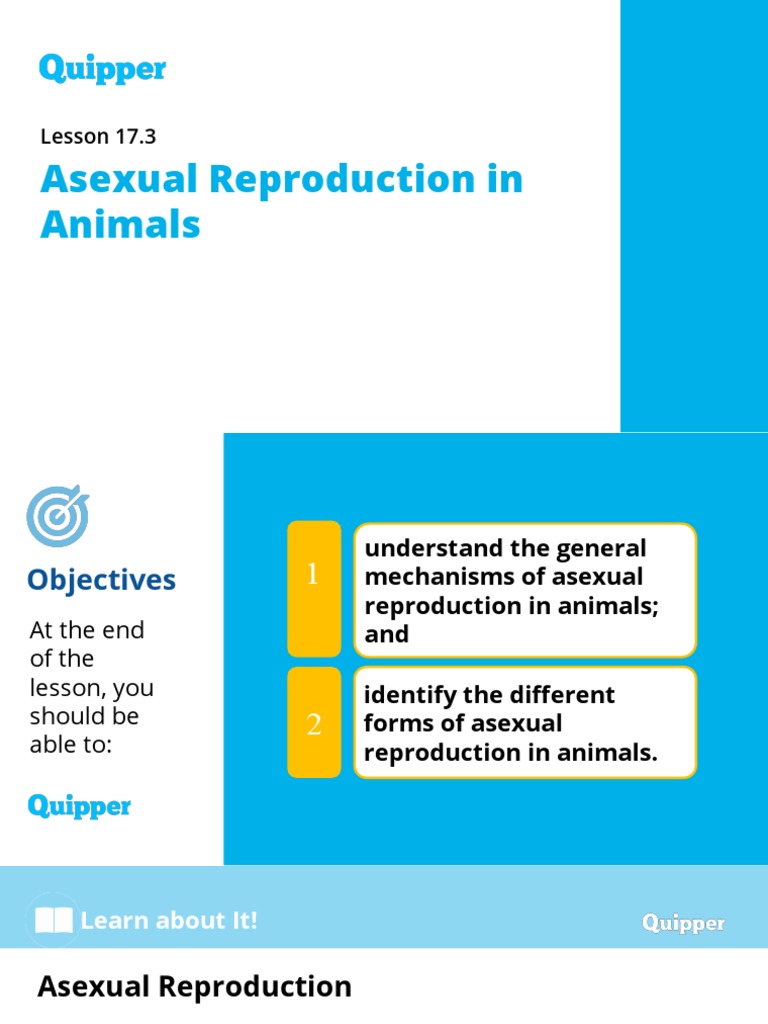 Earth and Life Science SHS 17. Asexual Reproduction in Animals | PDF ...