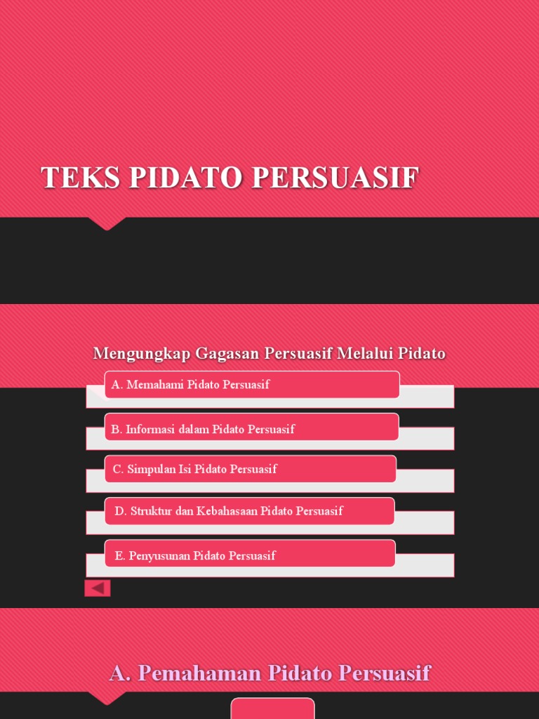Teks Pidato Persuasif Materi 9 | PDF