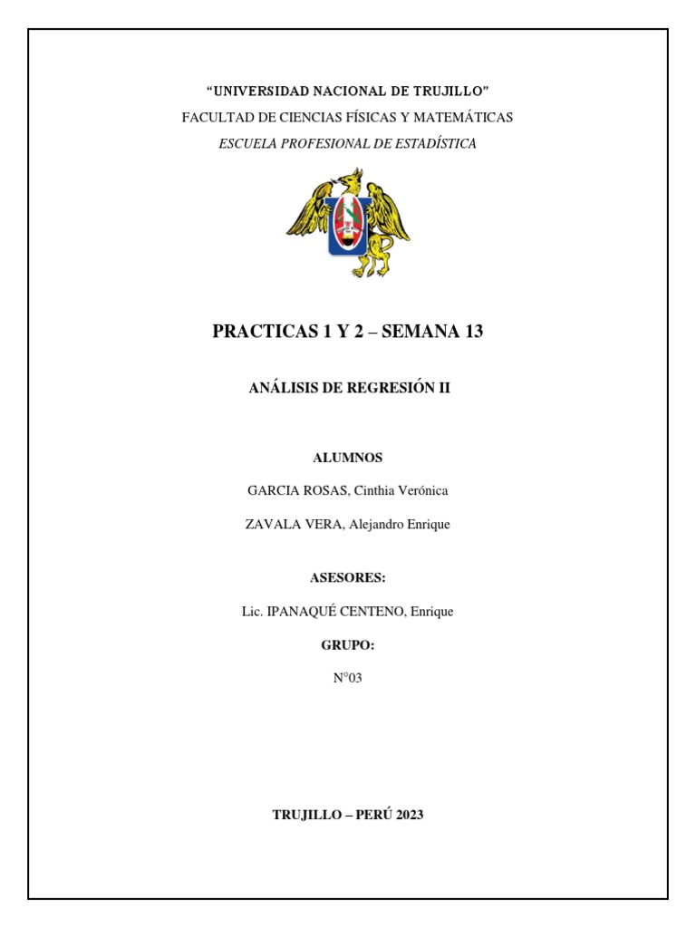 Análisis de Regresión y Verosimilitud | PDF | Mínimos cuadrados ...