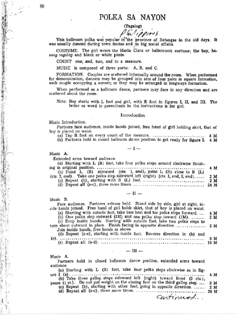 Polka Sa Nayon | PDF