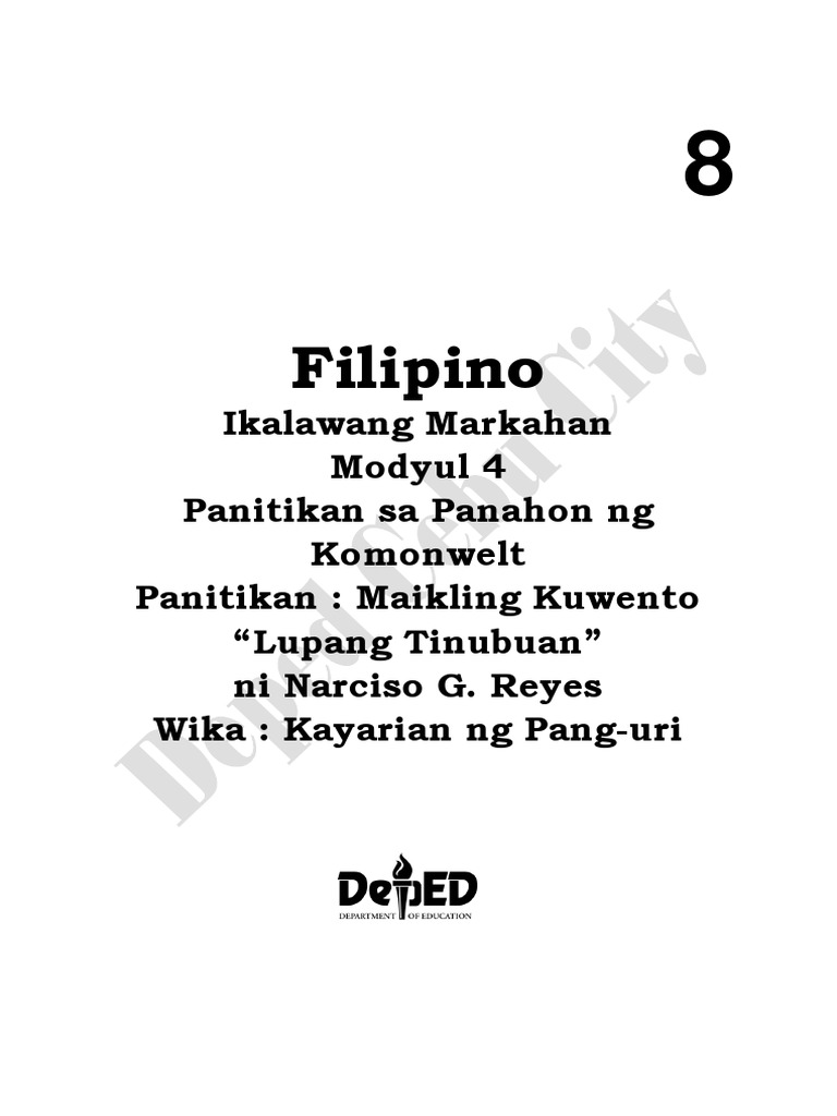Filipino 8 Q2 M4 Revised | PDF