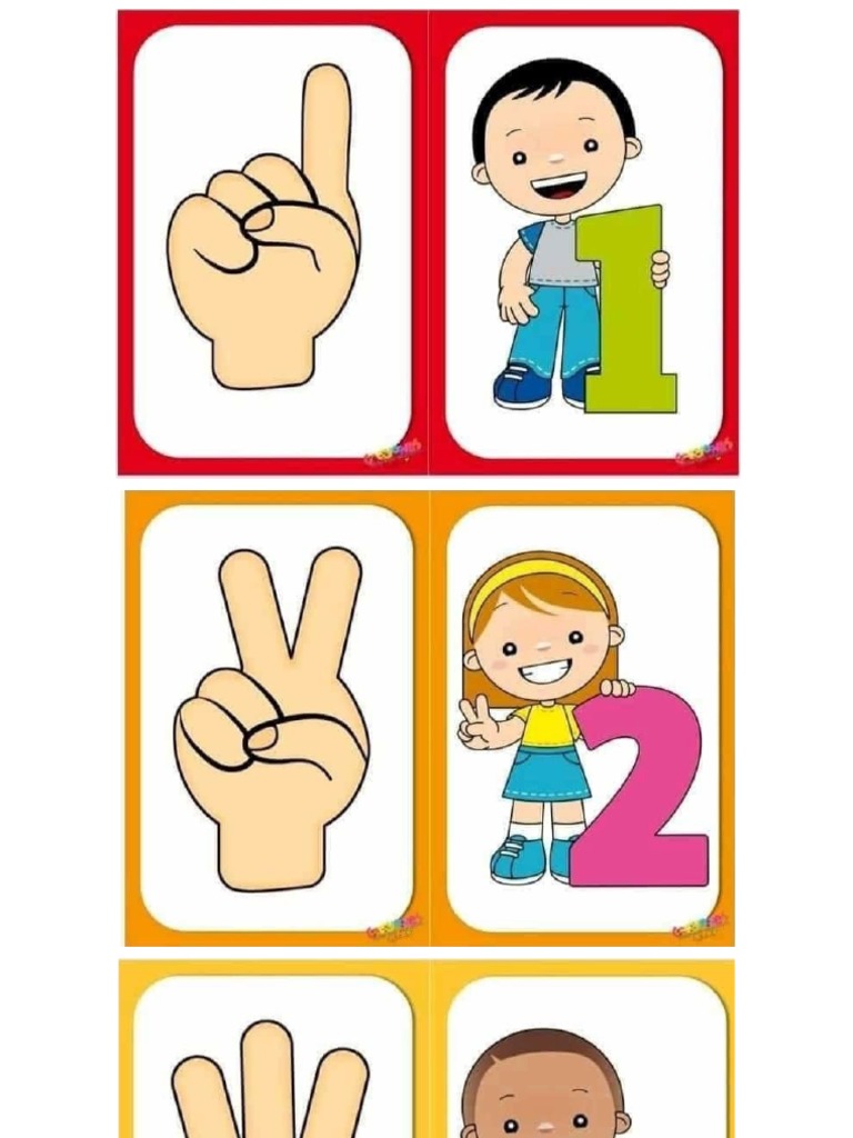 Numeros em Libras 1 Ao 10 | PDF