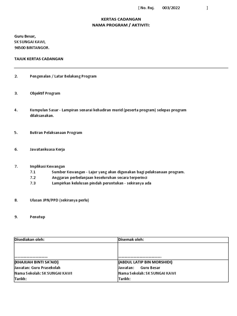 Kertas Kerja PCG | PDF