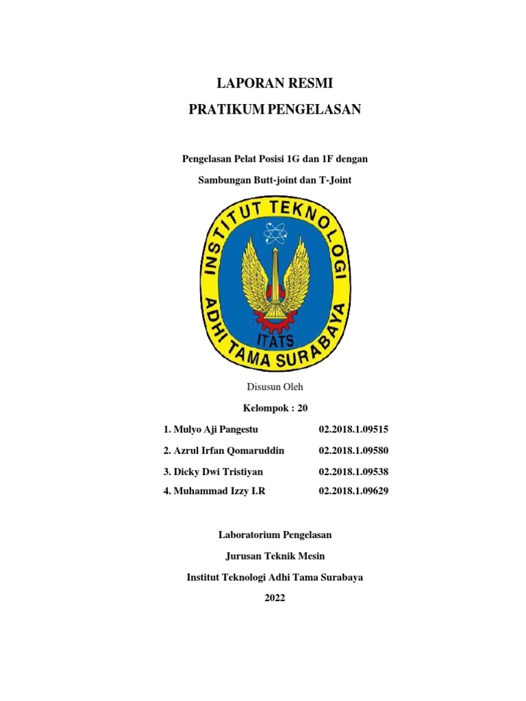 Laporan Pratikum Pengelasan Kelompok 20 | PDF