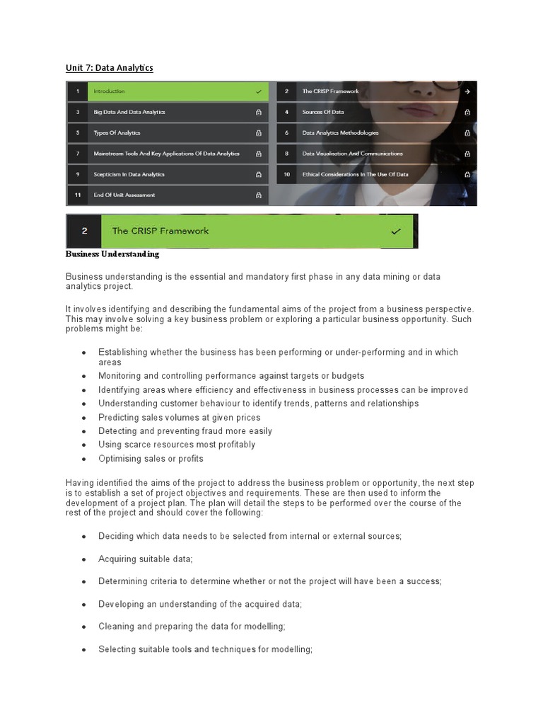 EPSM Unit 7 Data Analytics | Download Free PDF | Data Analysis | Regression Analysis