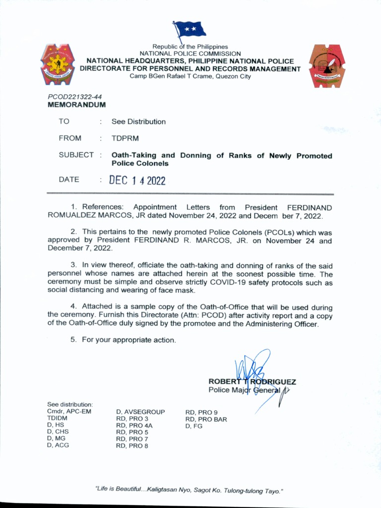 OATH-TAKING-AND-DONNING-OF-RANKS-OF-NEWLY-PROMOTED-POLICE-COLONELS | PDF