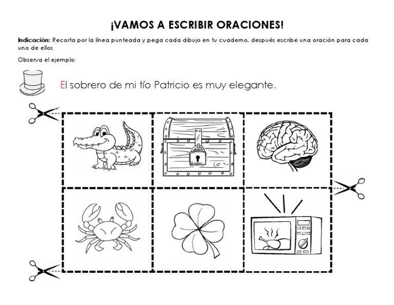¡Vamos A Escribir Oraciones! | PDF