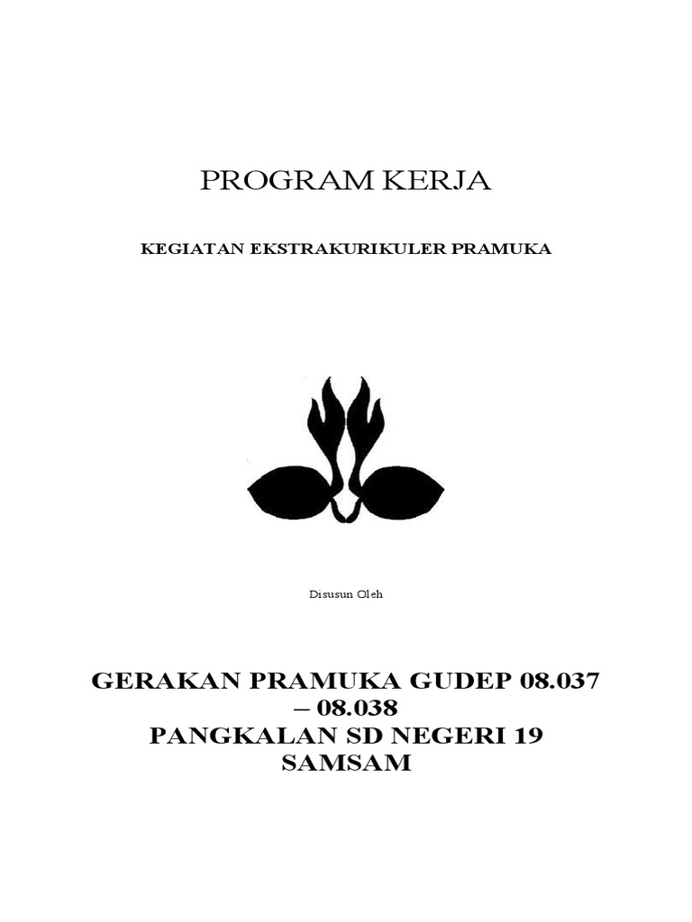 Program Kerja Pramuka 2022 | PDF | Karier & Perkembangan | Seni