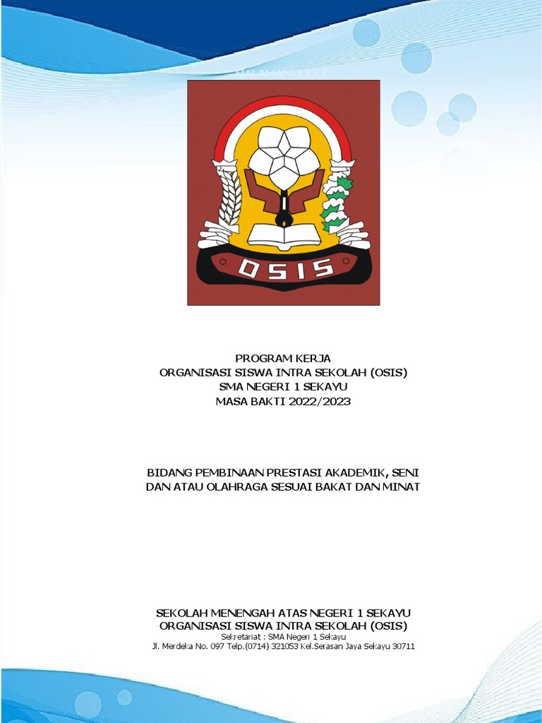 Format Proker Osis Terbaru-2 | PDF