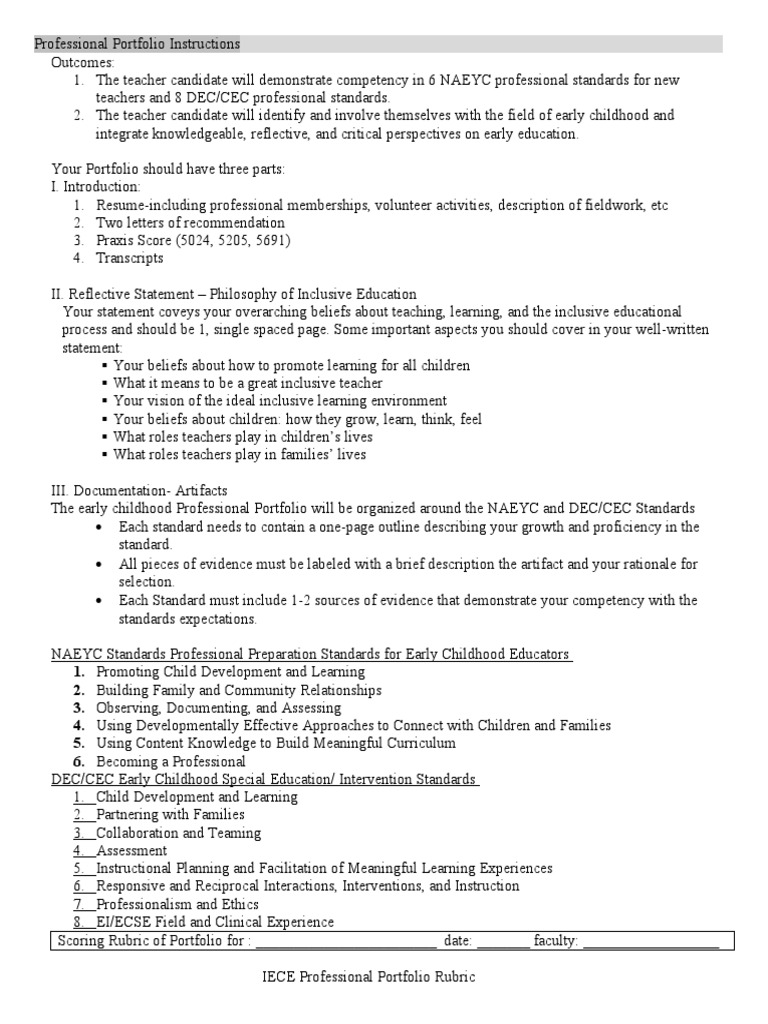 Student Teaching-Professional Portfolio DRAFT PARTAY | PDF | Teaching ...