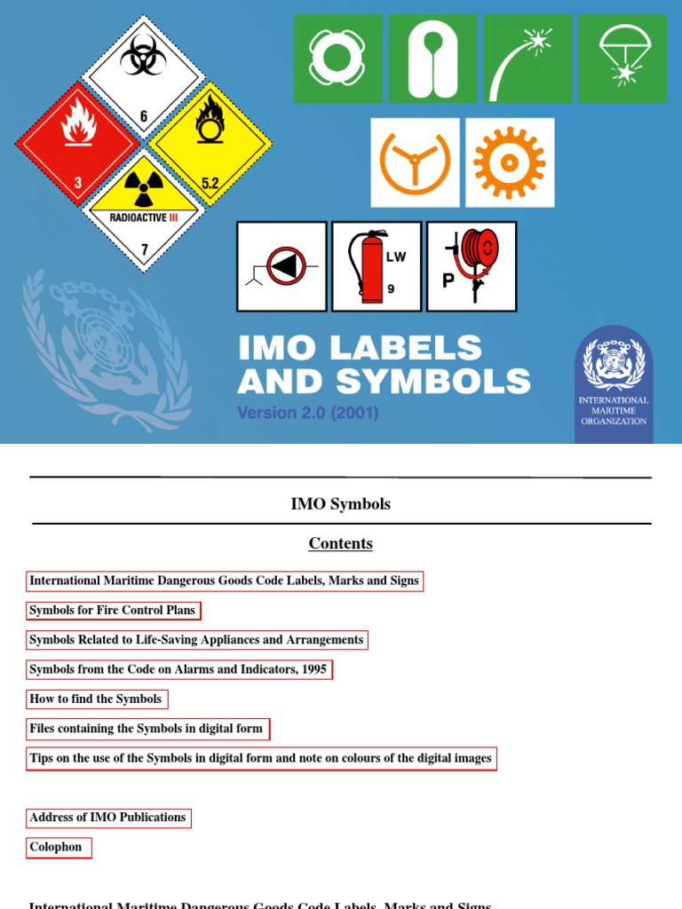 Imo Symbol | PDF | Fire Sprinkler System | Fires