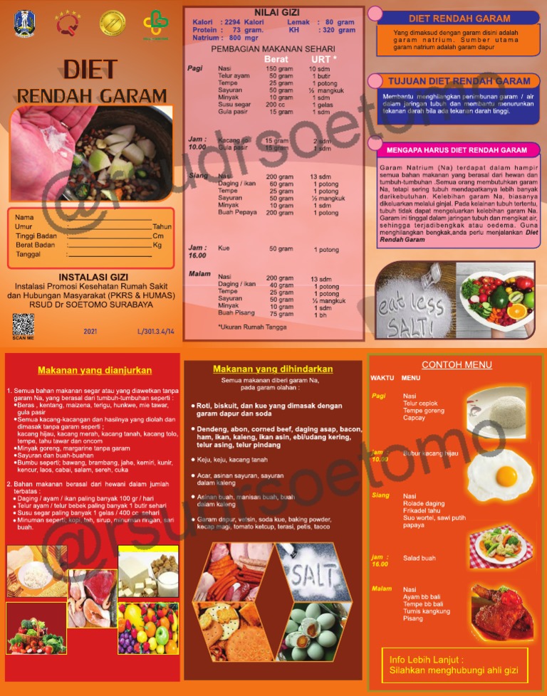 Diet Rendah Garam | PDF