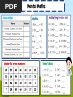 Grade 6 Mental Math Practice | PDF