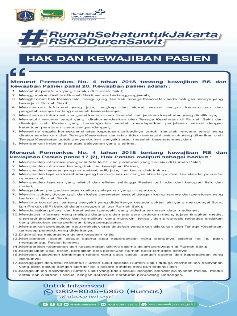 X Banner Hak Dan Kewajiban Pasien - Ukuran 180x80Cm | PDF