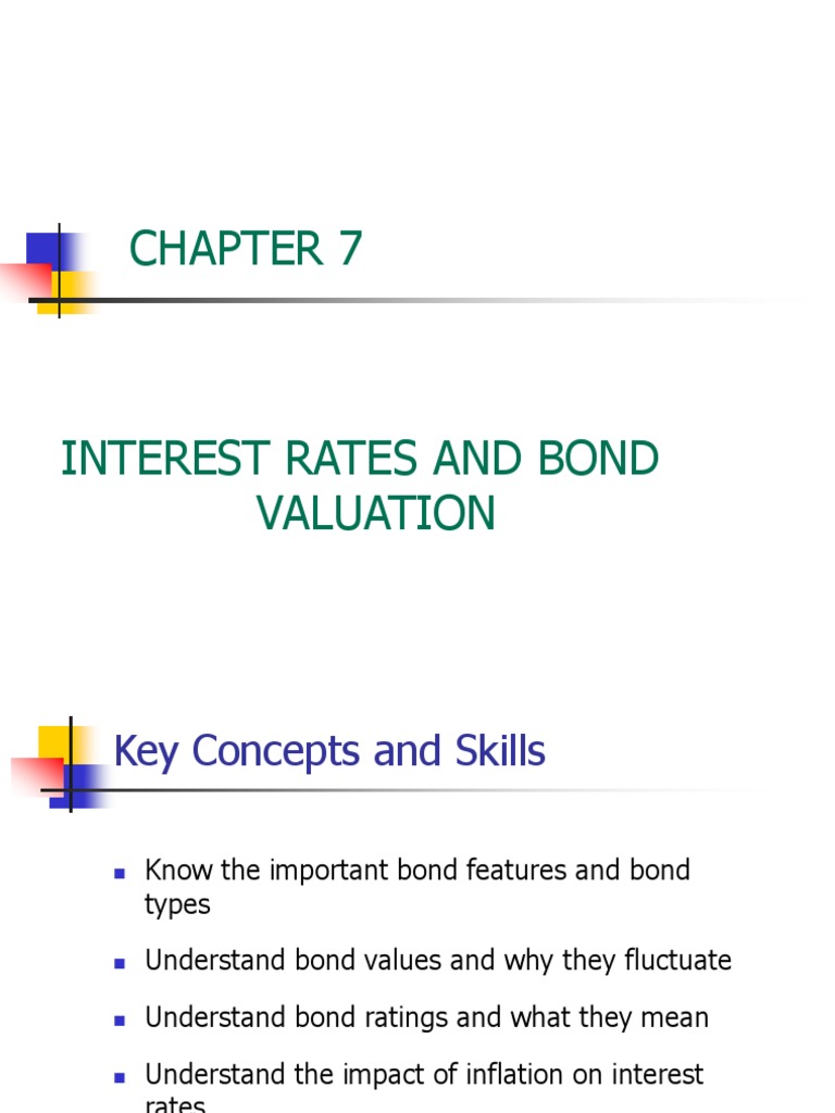 Chapter 7. INTEREST RATES AND BOND VALUATION | PDF | Bonds (Finance ...