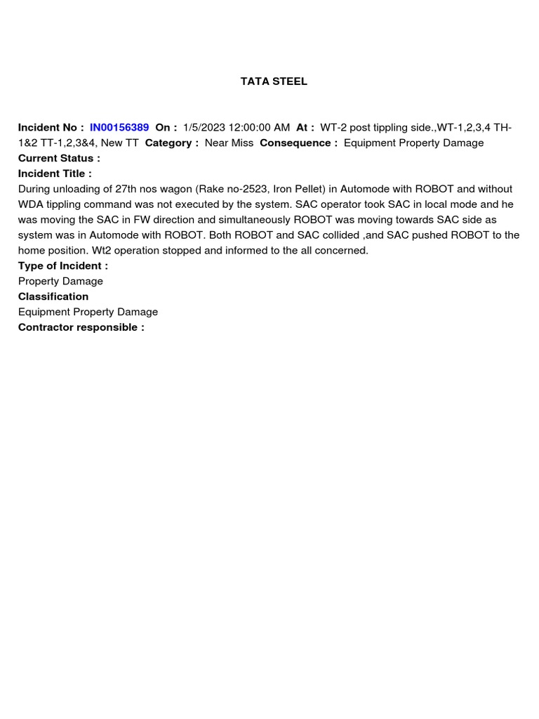 Incident Report | PDF