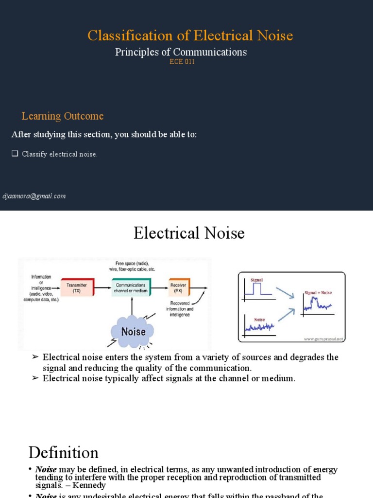 Classification of Noise | PDF | Distortion | Amplifier