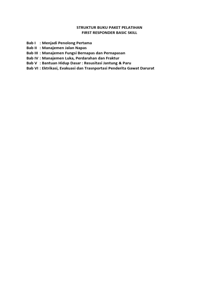 Buku First Responder | PDF